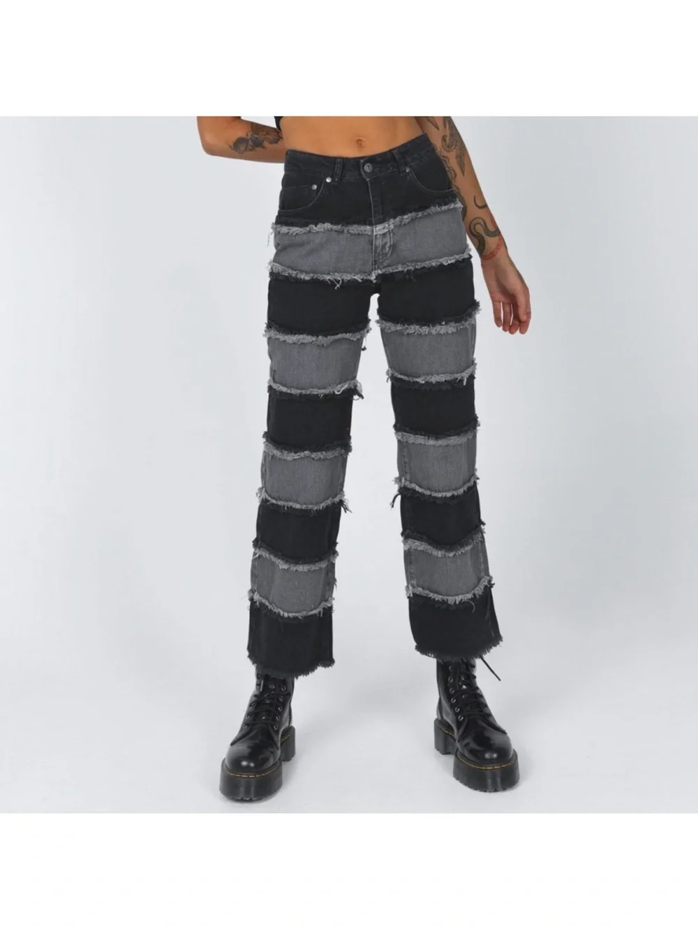 The Ragged Priest | Jeans | Ragged Priest Black Gray Distressed ...
